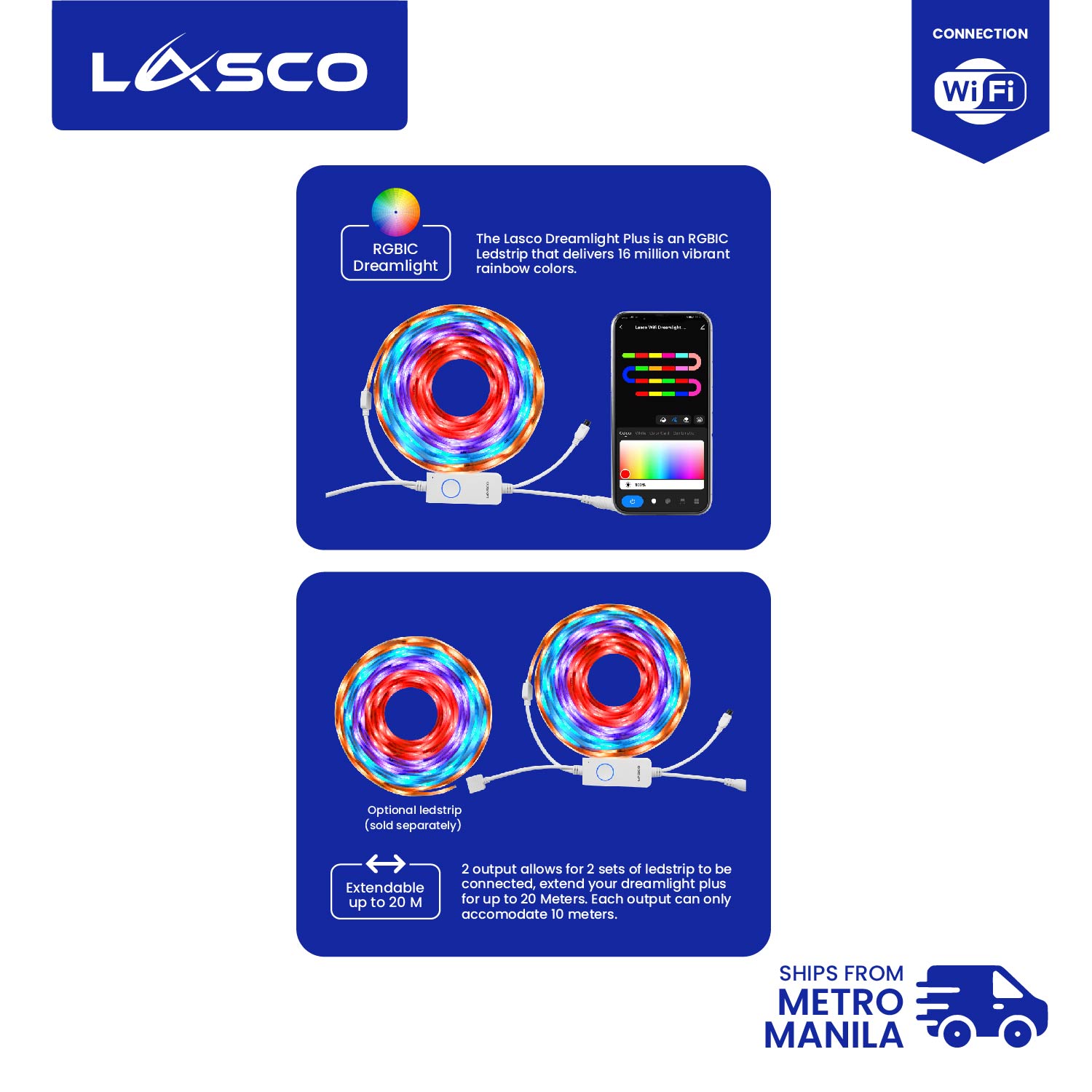 Lasco Wifi 5 PIN Dreamlight Plus Set - Lasco