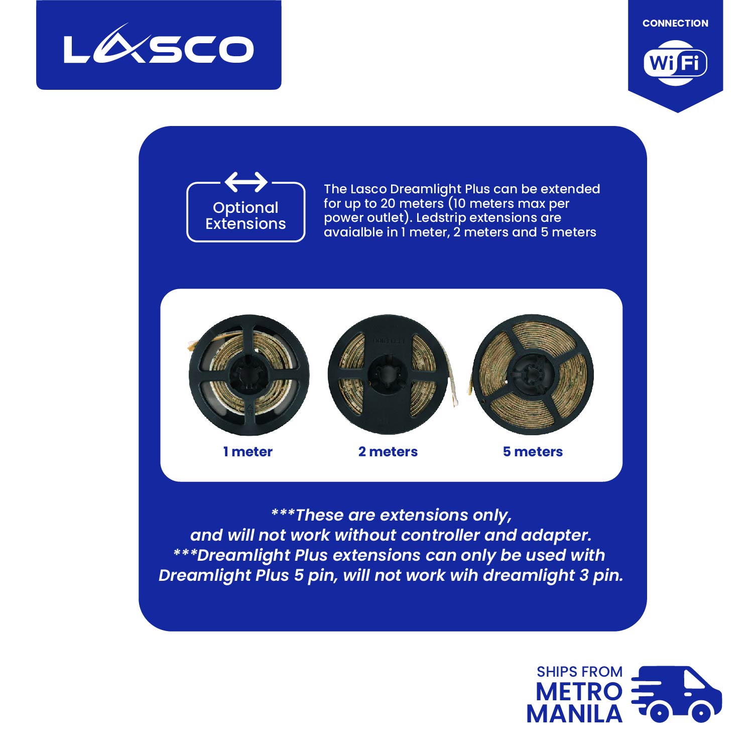 Lasco Wifi 5 PIN Dreamlight Plus Set - Lasco