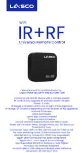 Lasco WiFi IR + RF Universal Remote Control - Lasco
