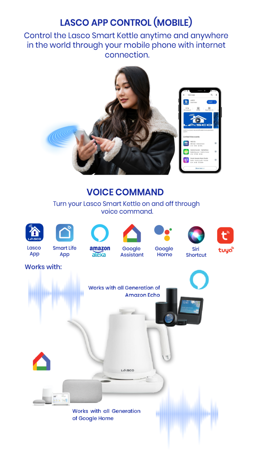 Lasco WiFi Kettle - Lasco